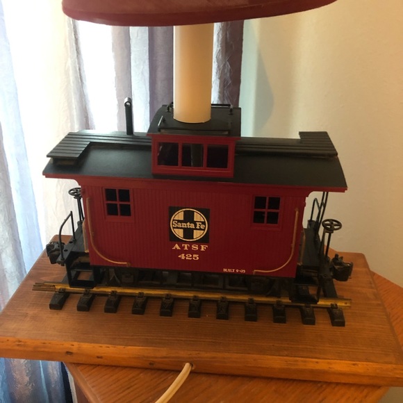 Bachmann Santa Fe | Accents | Vintage Table Lamp Bachman Train Big ...